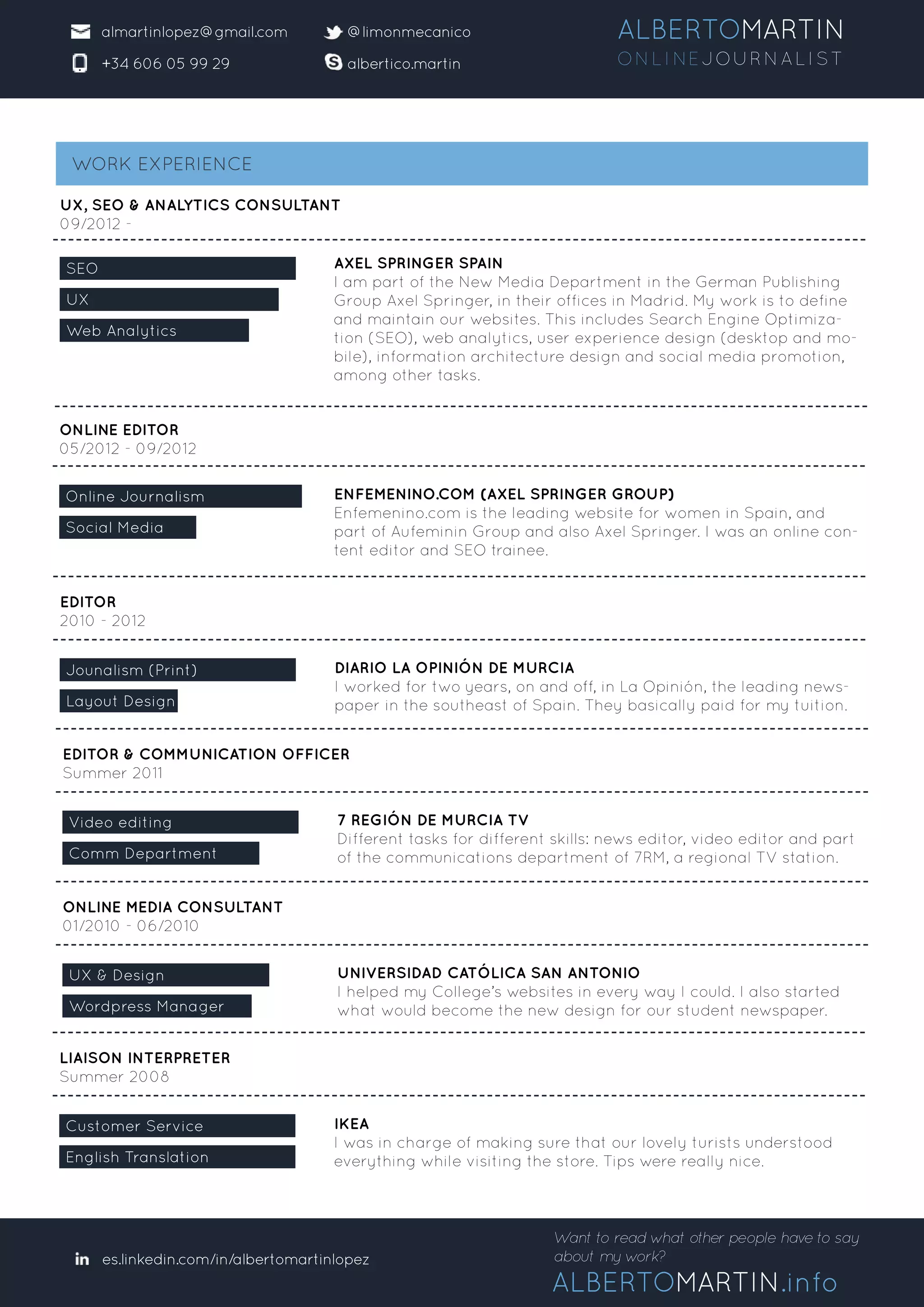 Cv Alberto Martin | PDF