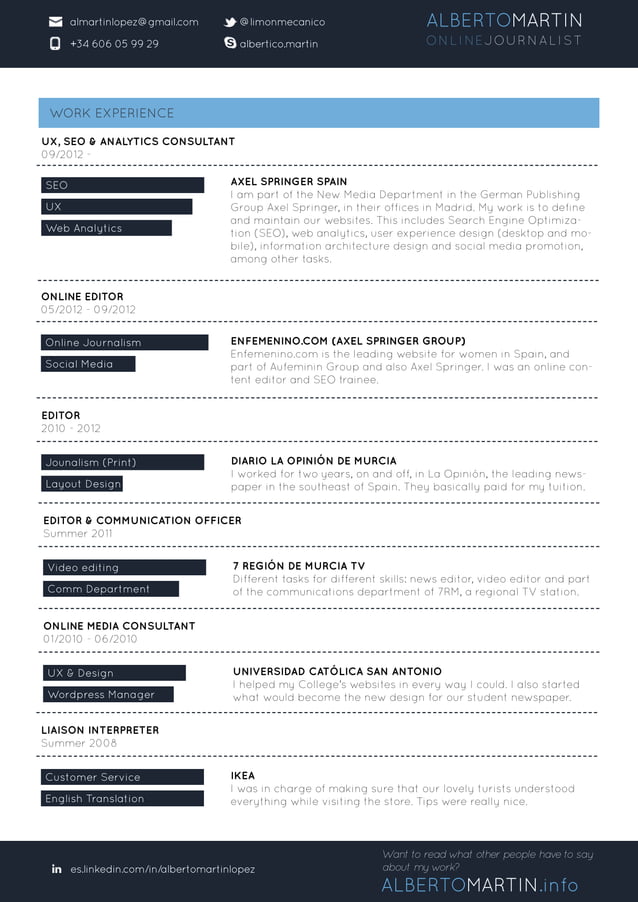 Cv Alberto Martin | PDF