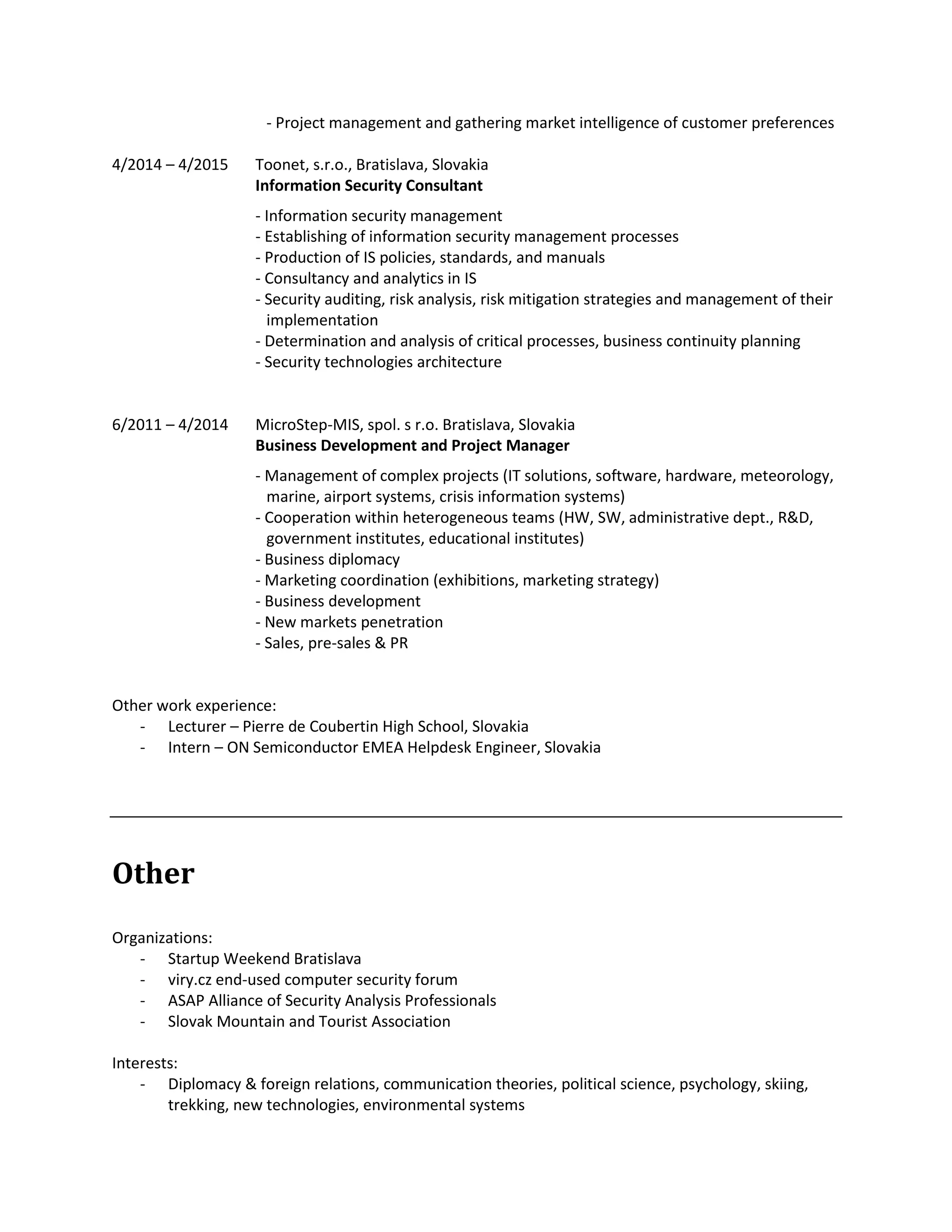 CV - lite 2-page version | PDF
