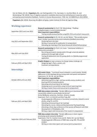 CV Eefje Poppelaars | PDF