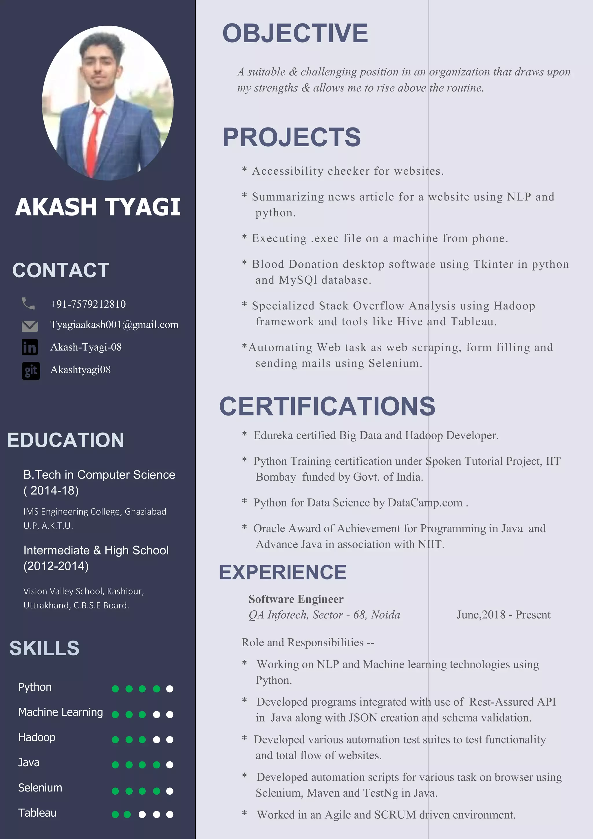 Akash Tyagi - Resume | PDF