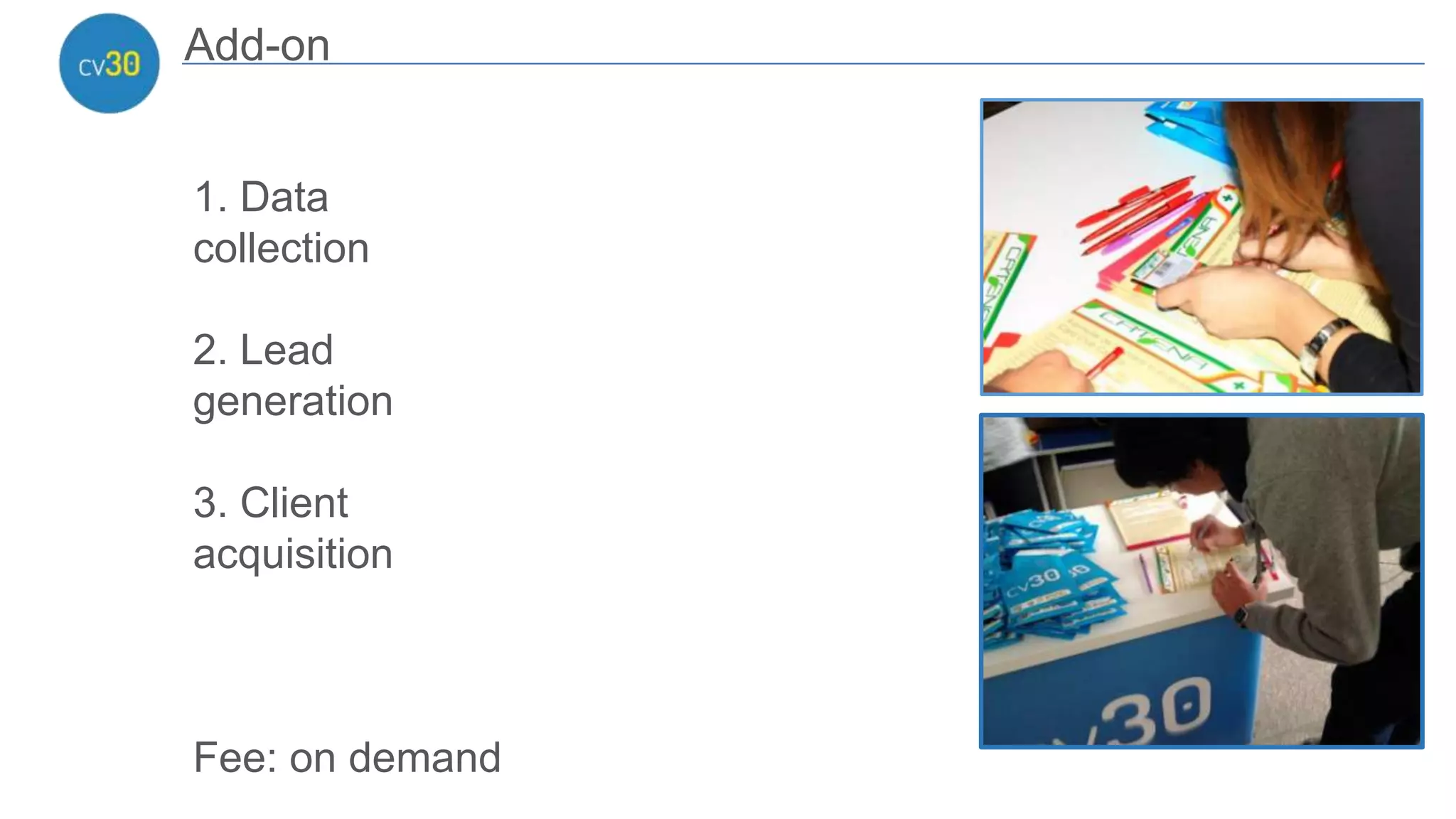 cv30 multibrand sampling campaign | PPT