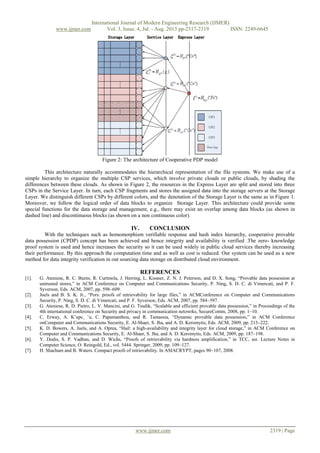 An Efficient PDP Scheme for Distributed Cloud Storage | PDF