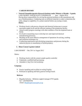 Cv 4 kwezi mwaka julius | PDF