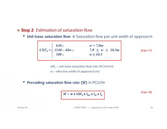 Capacity And Level Of Service Highways And Signalized Intersections Indo Hcm Pdf