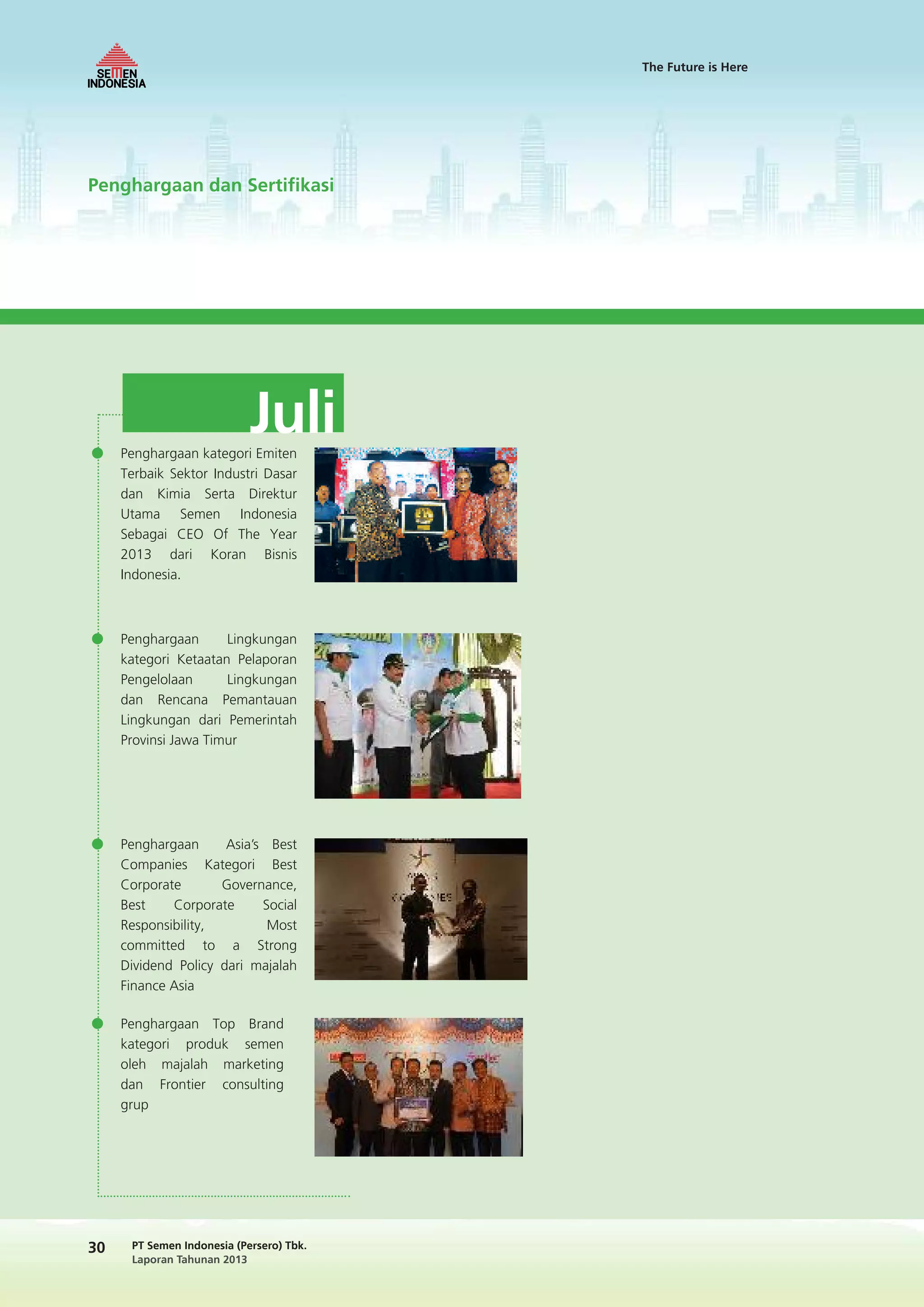 Annual Report Semen Indonesia (SMGR) 2013 | PDF