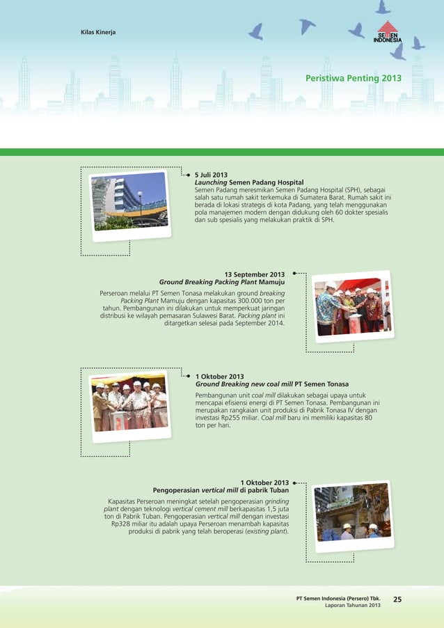 Annual Report Semen Indonesia (SMGR) 2013 | PDF