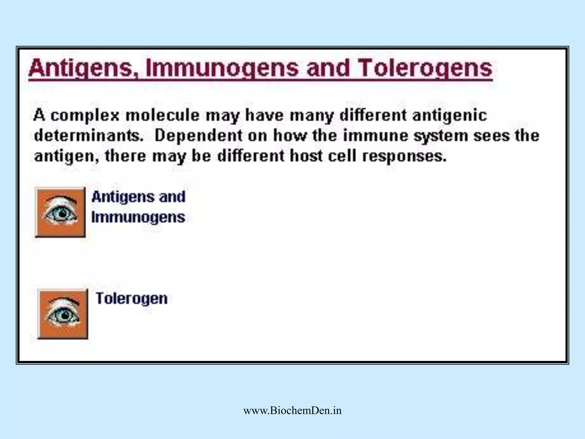 Immunology: Antigens immunogens & tolerogens | PPT