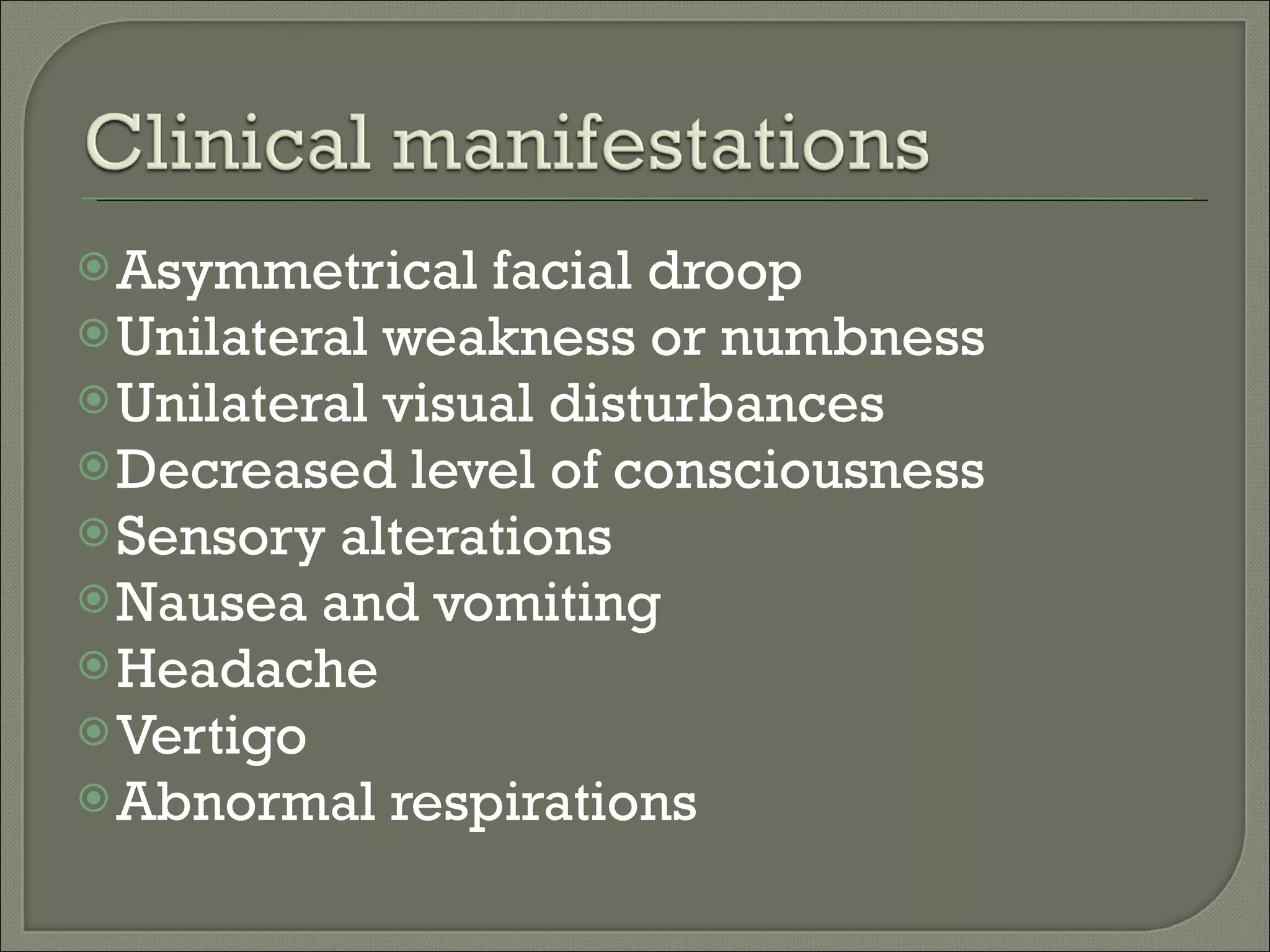 Cerebral Vascular Accident | PPT