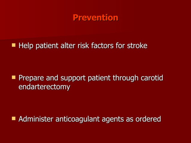 Cerebro Vascular Accident (CVA) | PPT | Brain and Nervous System Disorders | Diseases and Conditions