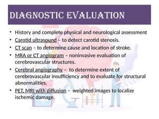 CVA - Cerebrovascular Accident / Stroke | PPTX