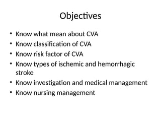 CVA. described the VCA cases and how to treat it | PPT