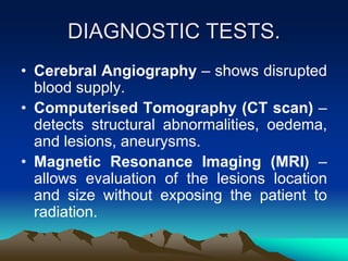 Cerebral vascular accident (CVA). PDF Notes | PDF