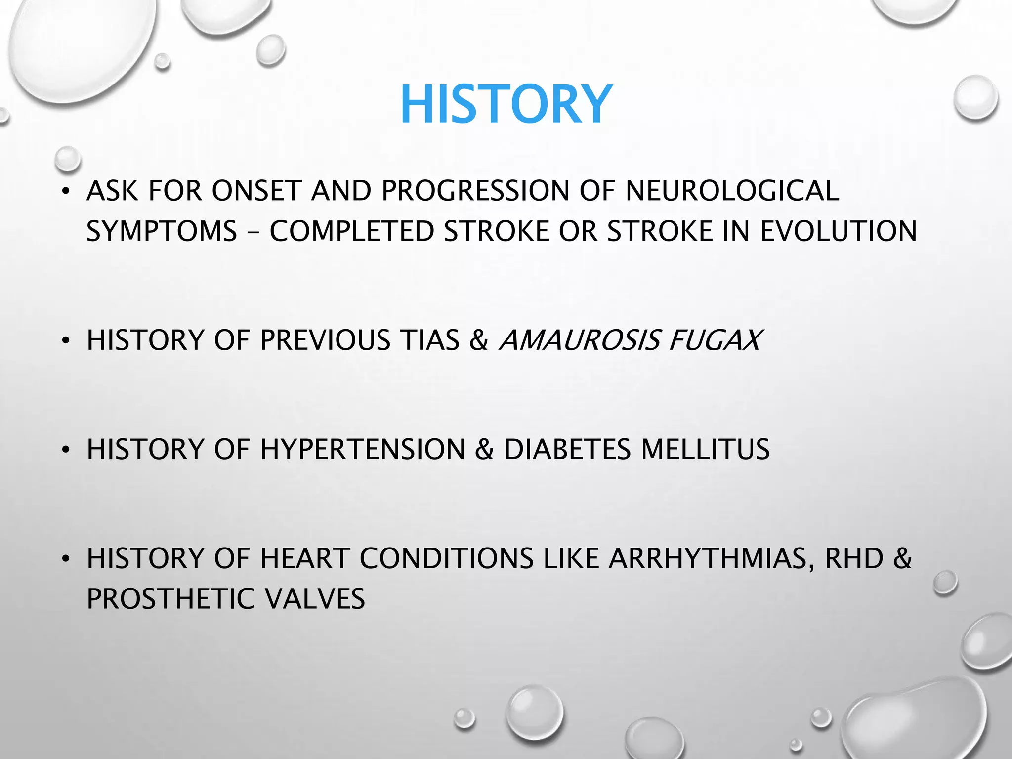 CEREBROVASCULAR ACCIDENT / STROKE | PPT