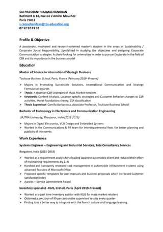 Cv academique | PDF
