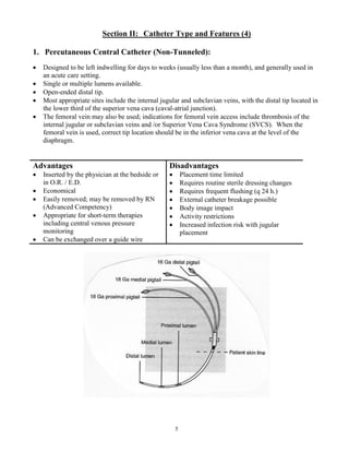 Central Venous Access Device Learning Package | PDF