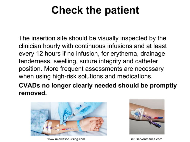CVAD Management, Care and Maintenance (Radiology Nursing) | PPT