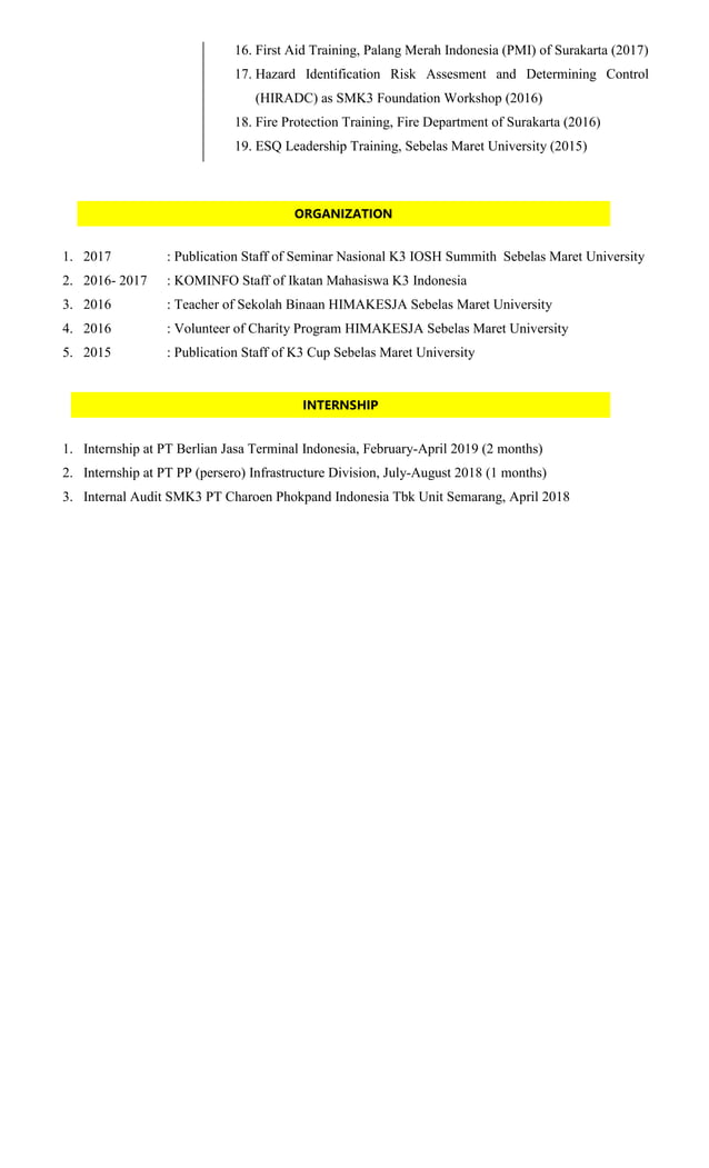 CV Agnes Meivy Kusuma Ayu | PDF