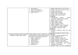 Cva infark cerebral + post op crainotomy | DOCX