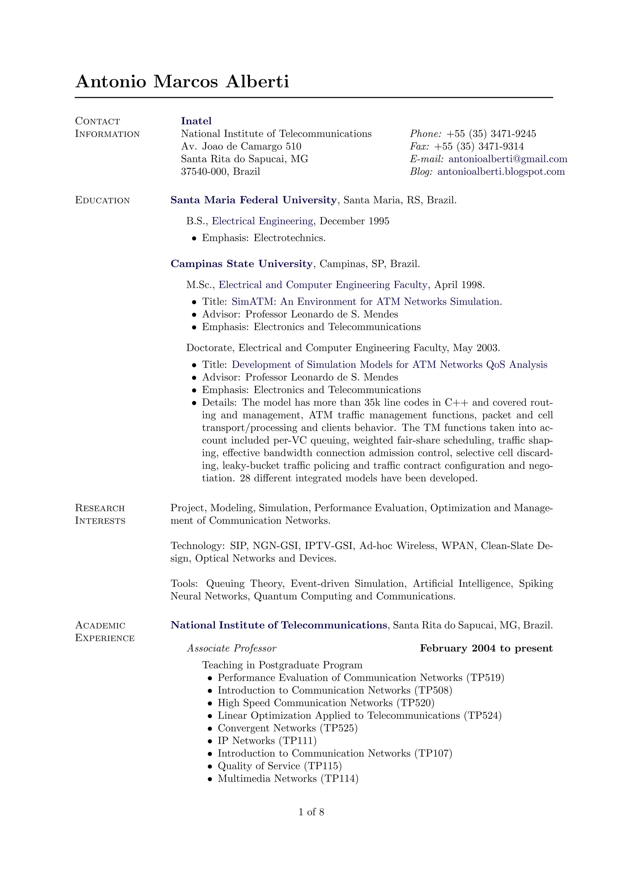 Curriculum Vitae in English | PDF