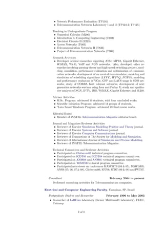 Curriculum Vitae in English | PDF