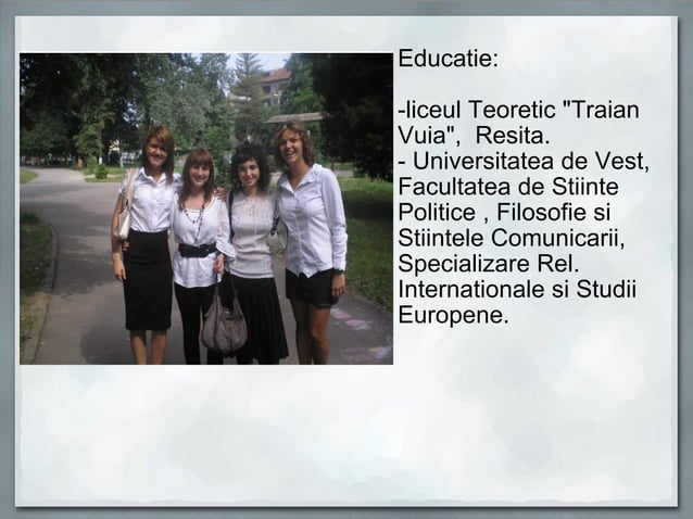 Cv Alexandra Vrabete | PPT