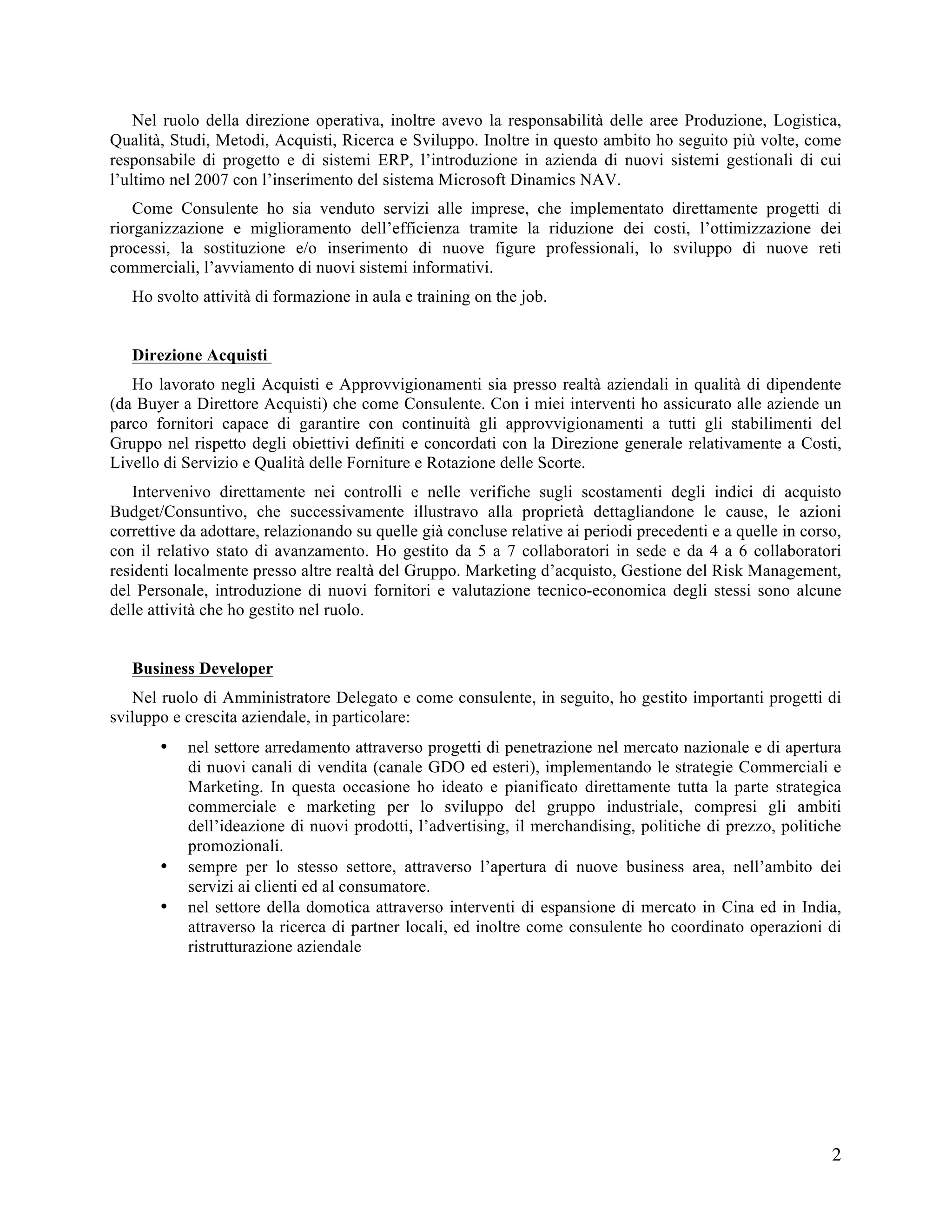 Cv alessandro ferri | PDF