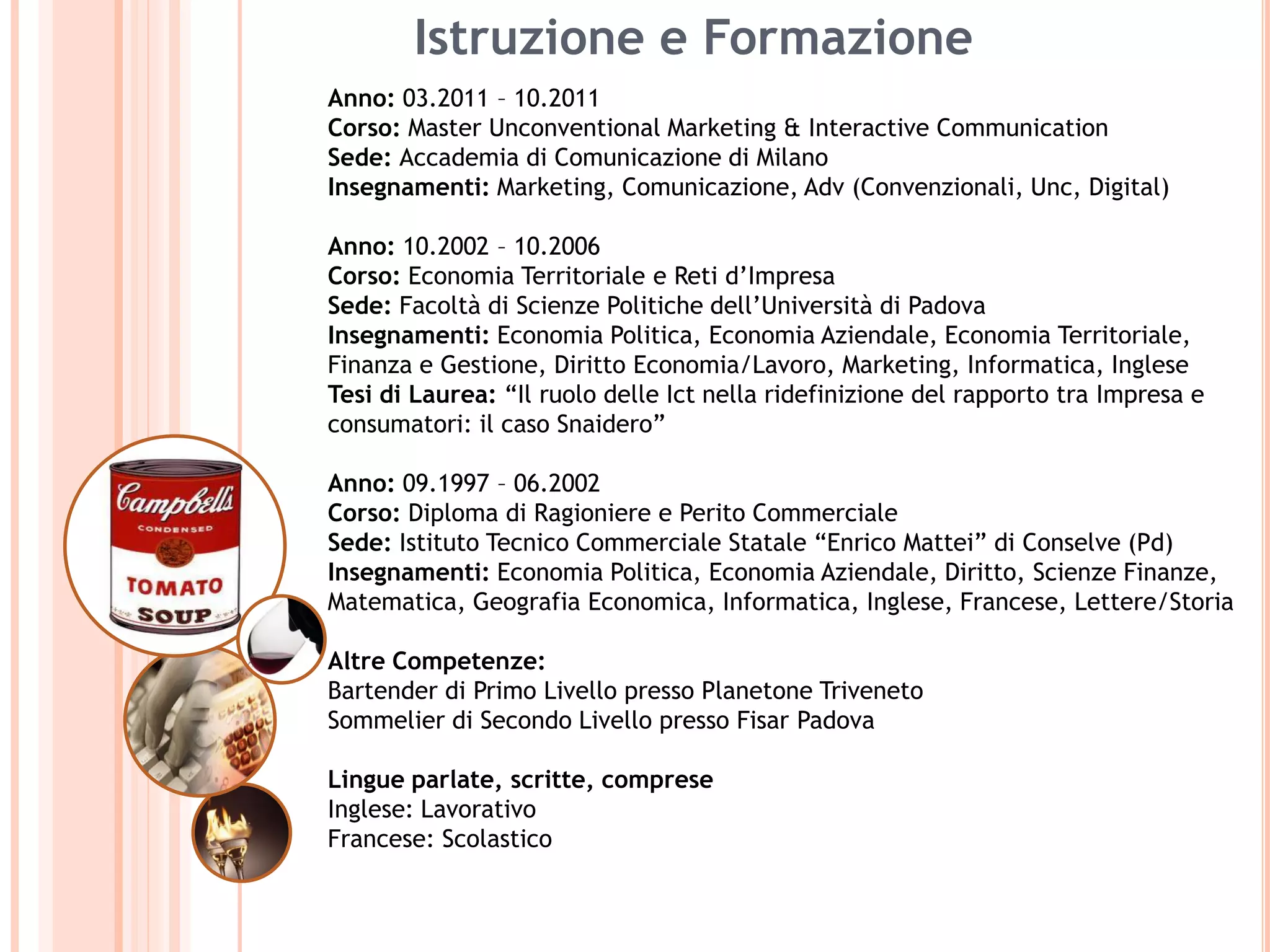 CV Alessandro Zampieri | PDF