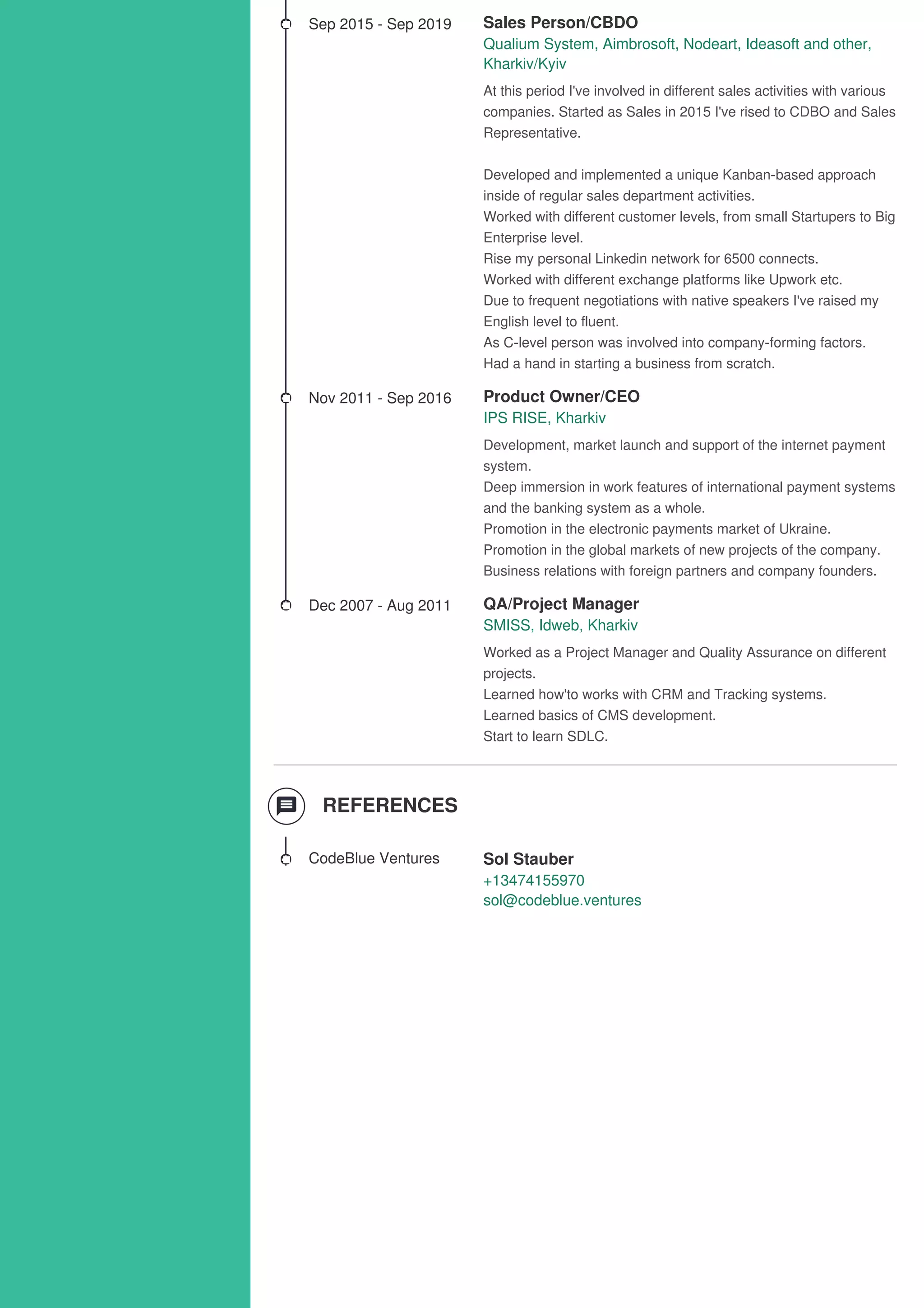 CV Alexander Kuleshov Senior PM | PDF