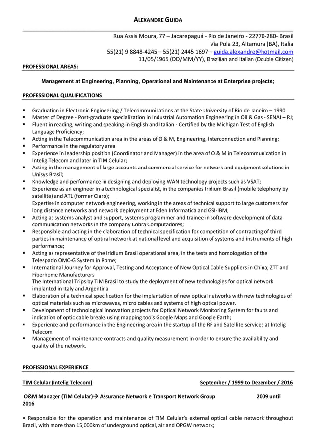 Cv alexandre guida english | PDF | Computer Networking | Computing