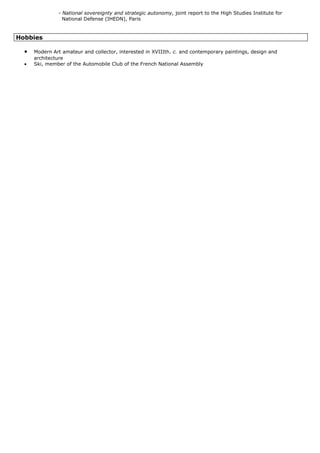 Cv alexandre houssard english | DOC