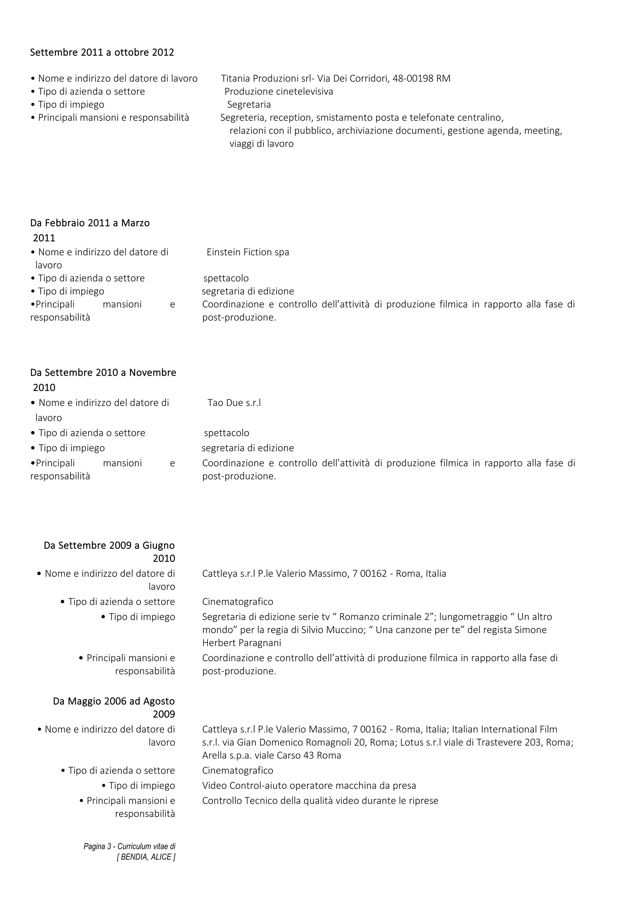 Cv alice bendia agg 05 2019 | PDF