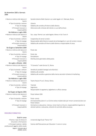 Cv alice bendia agg 05 2019 | PDF