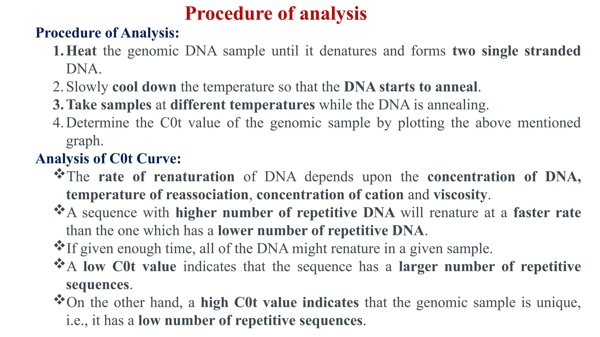 C Value Paradox/Enigma and Cot Curve Analysis | PPTX