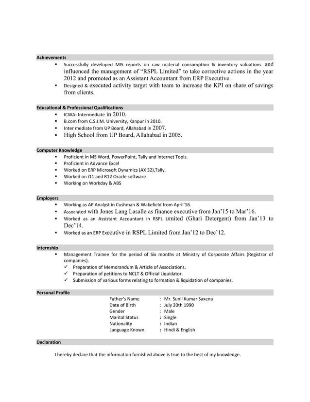 Cv amit ranjan | DOC