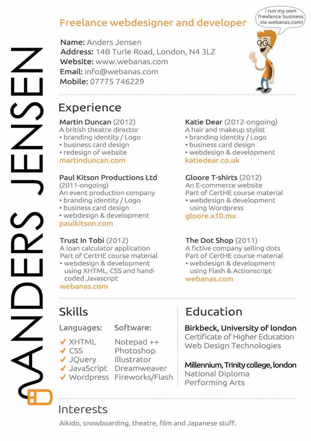 CV Anders Jensen | PDF | Career Planning | Careers