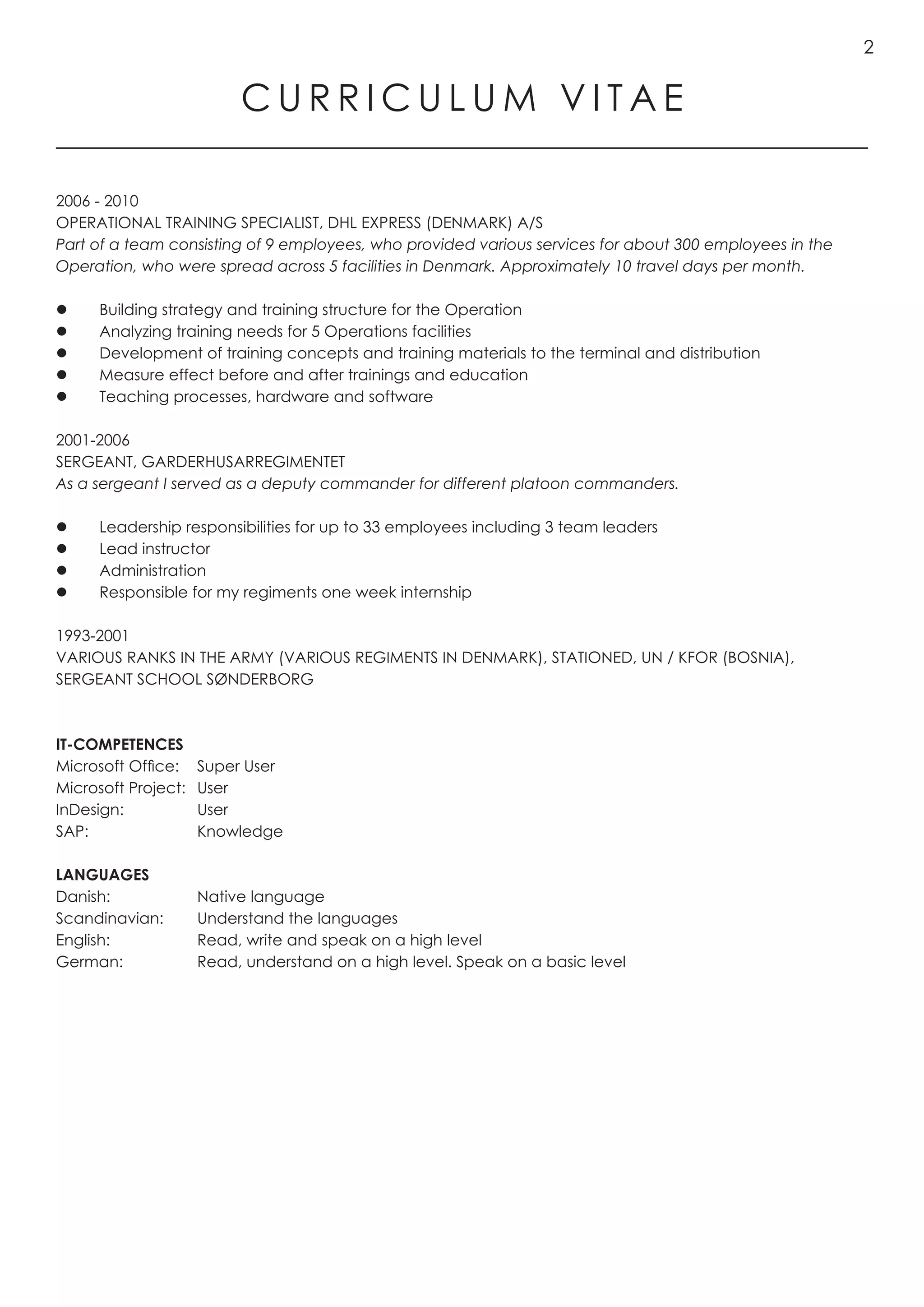 CV_Anders Mærsk | PDF