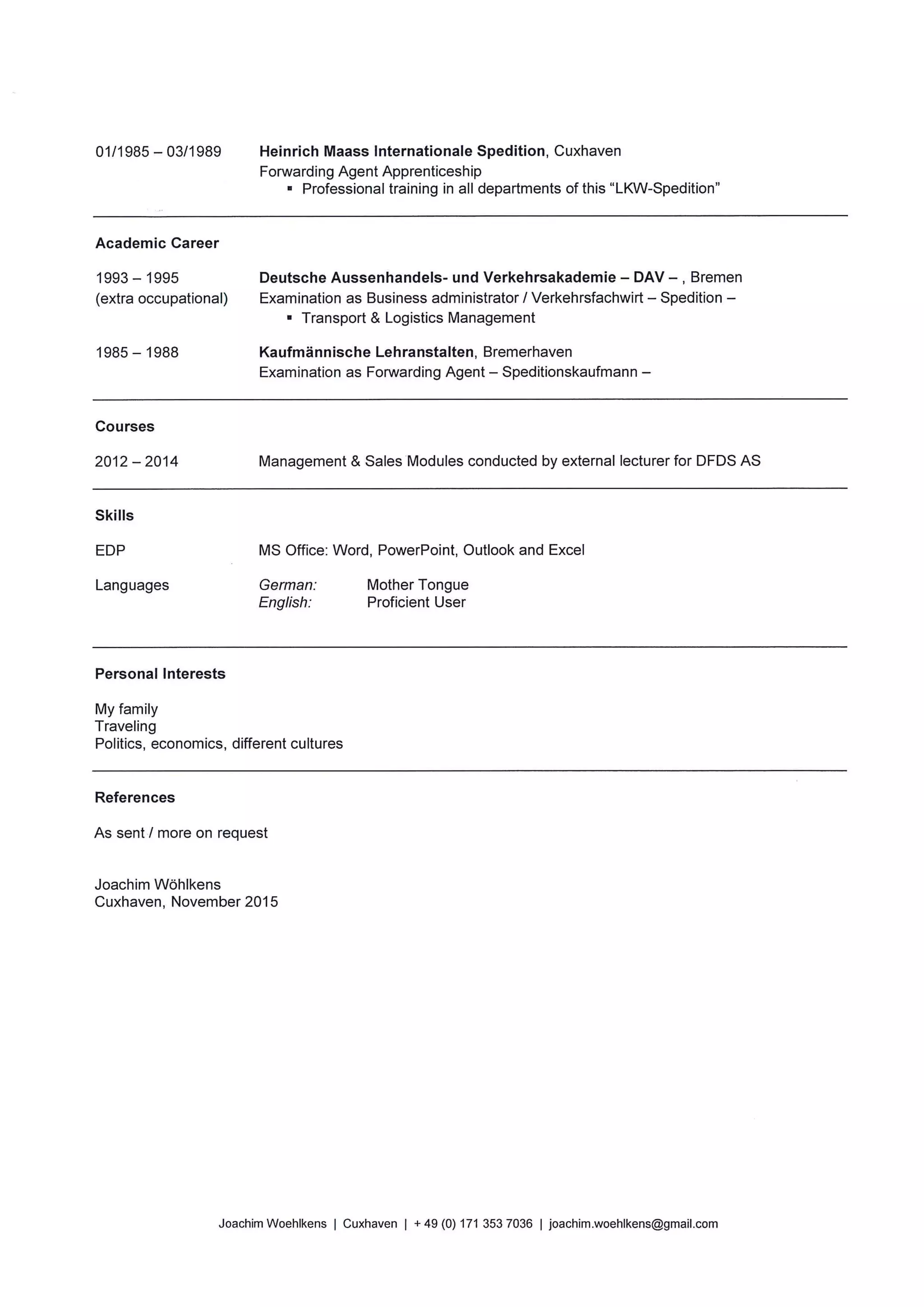 Online-CV & Reference letter | PDF