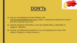 CV and Resume writing | PPT