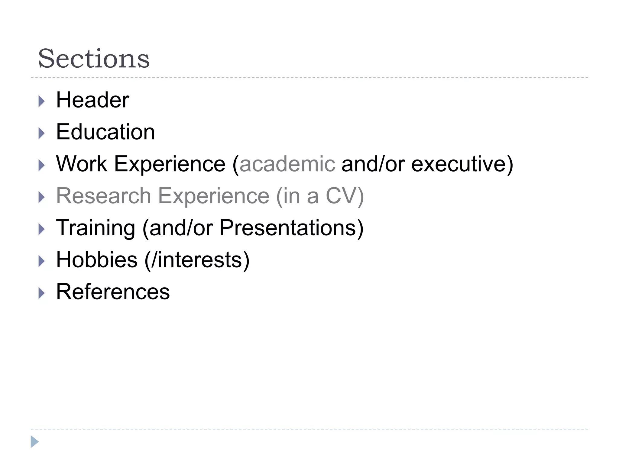 Intro to CV and Resume Writing | PPT