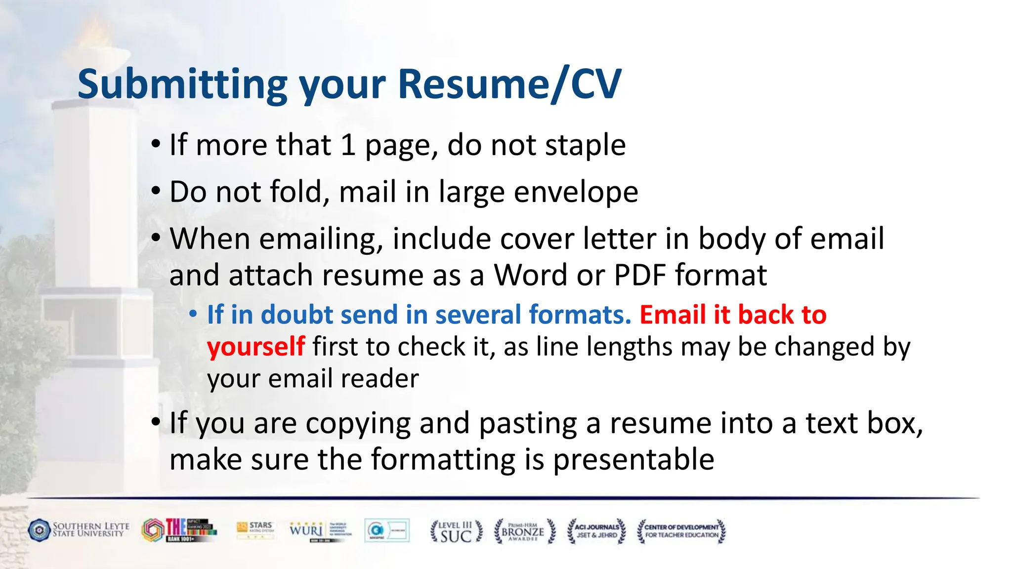 Curriculum Vitae and Resume Writing 2024 | PPTX