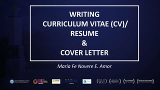 Curriculum Vitae and Resume Writing 2024 | PPTX