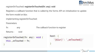 Introduction to Custom Form Control | PDF