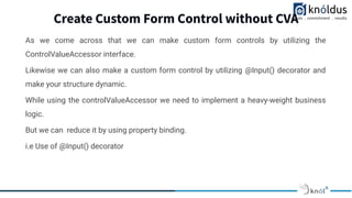 Introduction to Custom Form Control | PDF