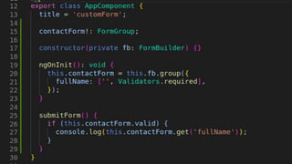Introduction to Custom Form Control | PDF