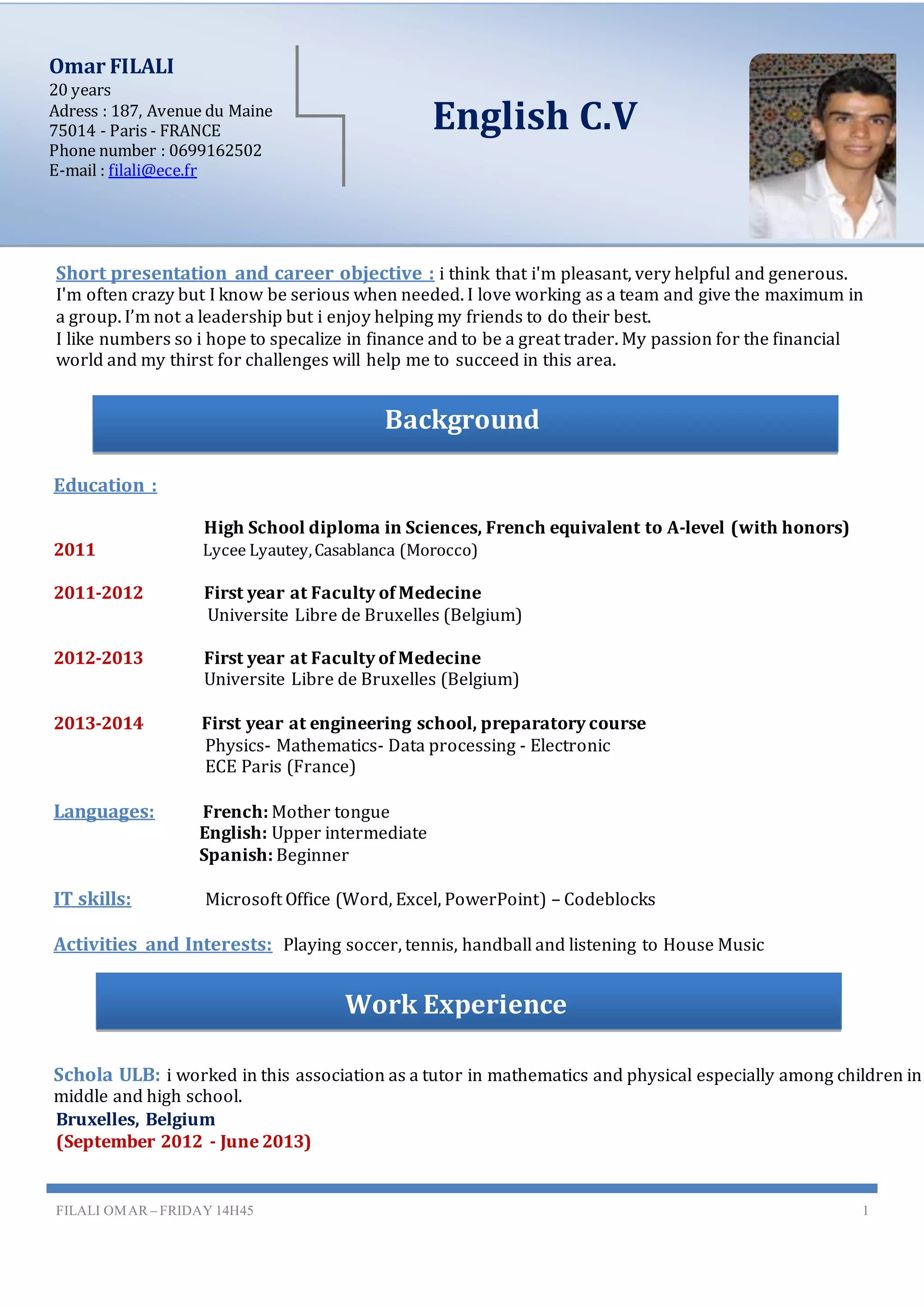 English CV | DOCX
