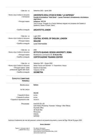 Cv Anna Liberatori 2017 | PDF
