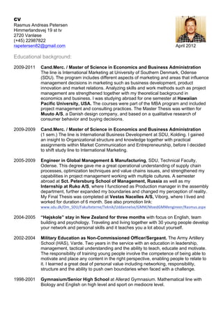 Curriculum Vitae | PDF