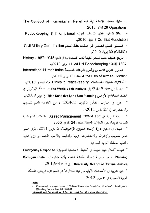 Cv arabic omer 2020 | PDF