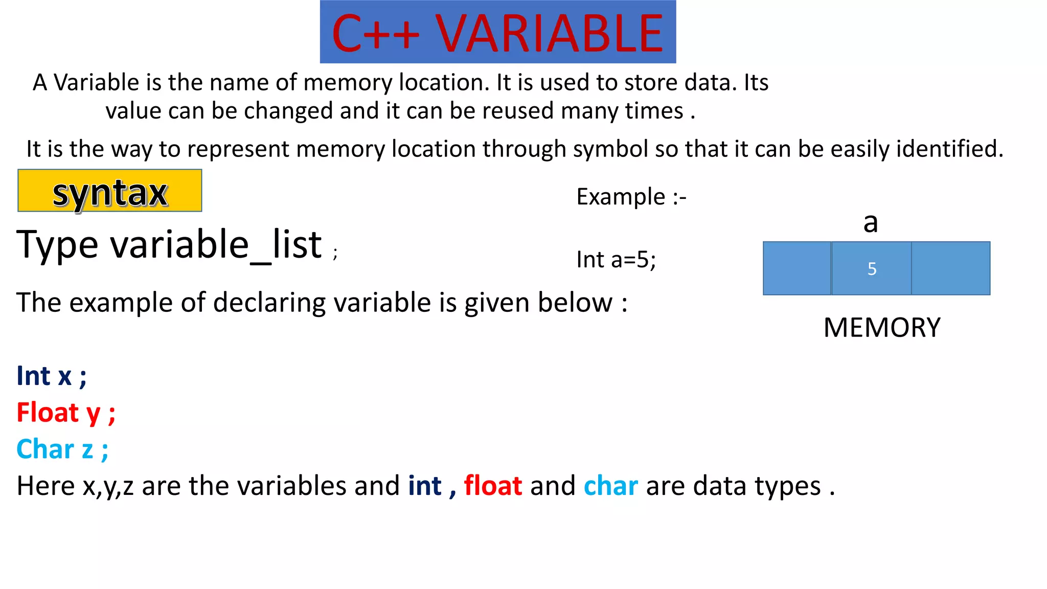 what is variables | PPT